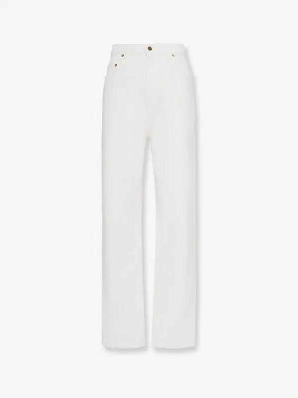 GOLDEN GOOSE High-waisted Five-pocket Denim Trousers - Multicolor
