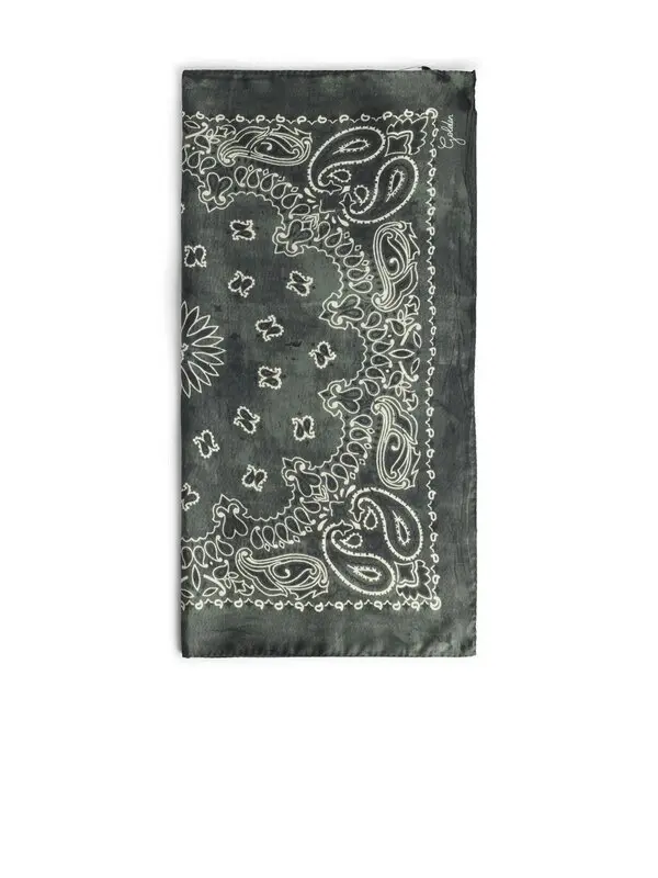 GOLDEN GOOSE Silk Paisley Scarf