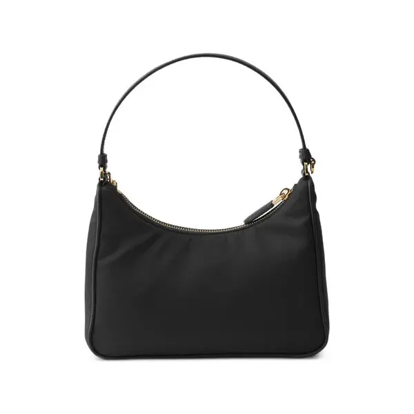 Prada Saffiano Leather Mini Bag With Top Handles - Black