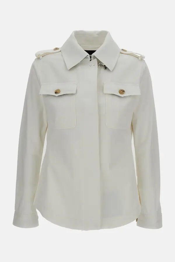 FAY Shirt Jacket In Stretch Cotton Drill - Multicolor