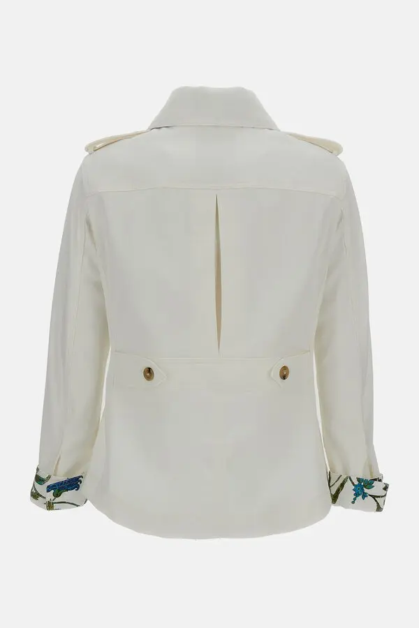 FAY Shirt Jacket In Stretch Cotton Drill - Multicolor