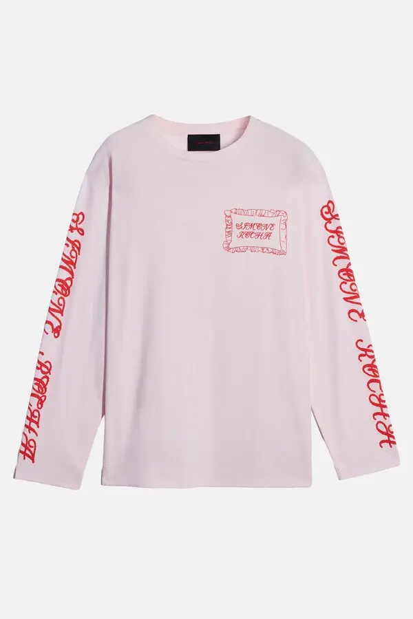 Simone Rocha Long Sleeve T-shirt With Embroidered Details - Multicolor