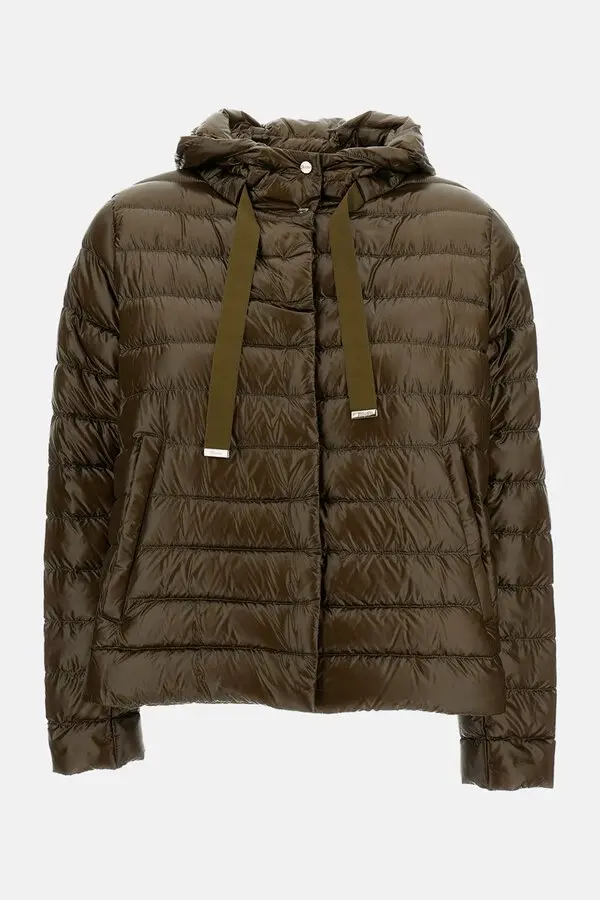 Herno Ultralight Nylon Quilted Down Jacket With Drawstring Hood - Multicolor