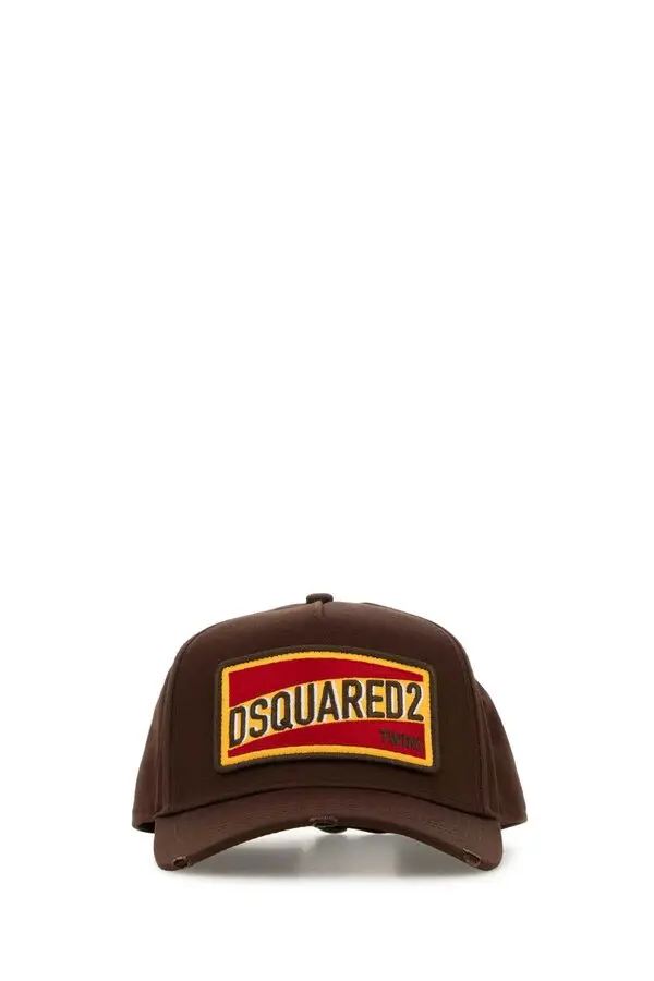 Dsquared2 Cotton Baseball Cap - Brown
