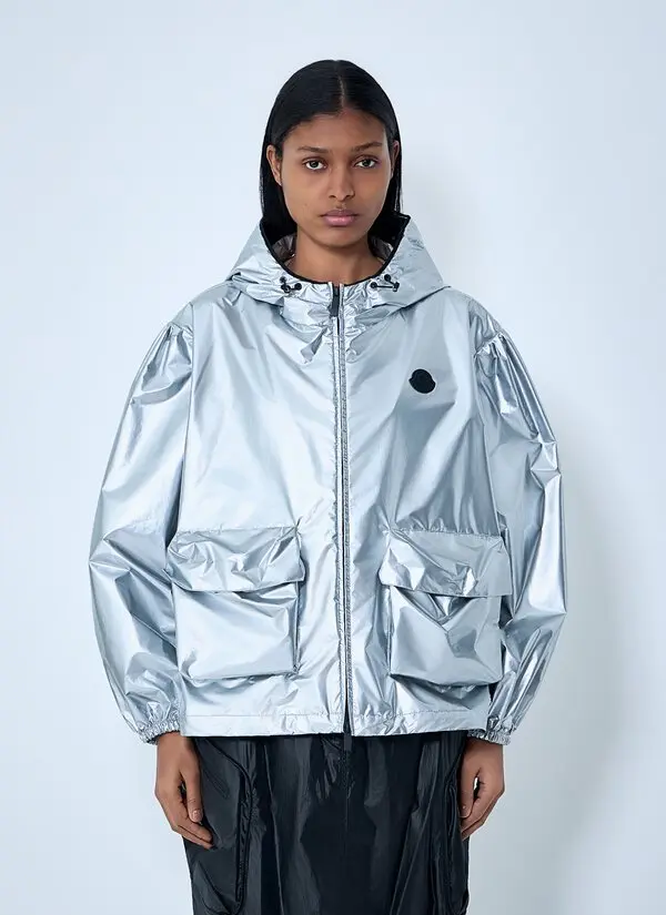 Moncler Ylang Bomber Jacket - Silver