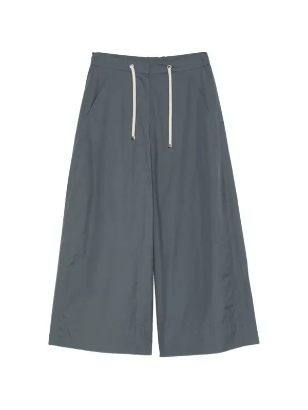 Max Mara Wide Leg Cotton Trousers