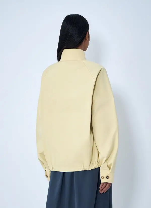 Miu Miu High-neck Zip Jacket In Cotton - Multicolor