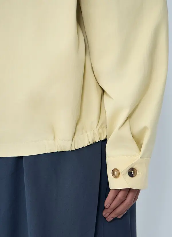 Miu Miu High-neck Zip Jacket In Cotton - Multicolor