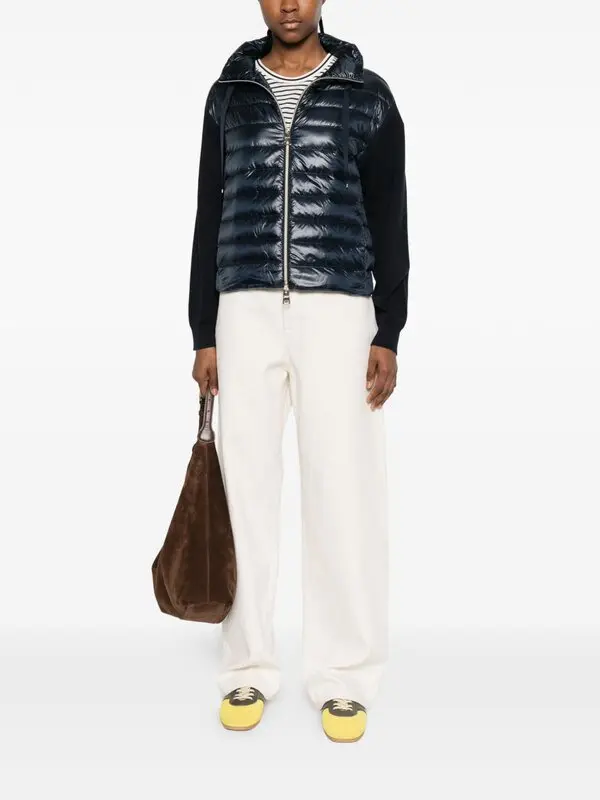 Herno Quilted Down Jacket With Ribbed Cuffs - Multicolor
