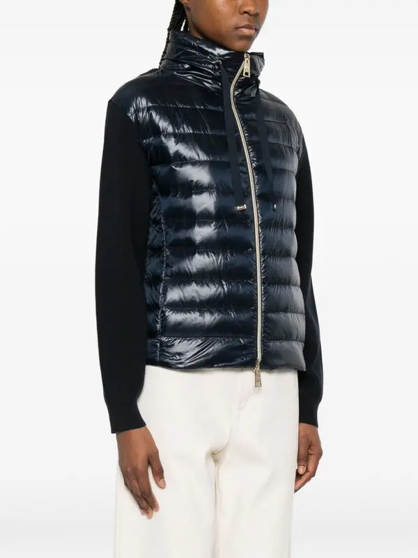 Herno Quilted Down Jacket With Ribbed Cuffs - Multicolor