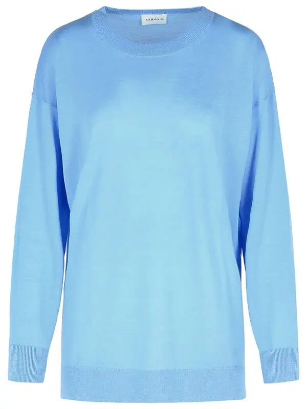 P.a.r.o.s.h Light Wool Blend Sweater - Blue