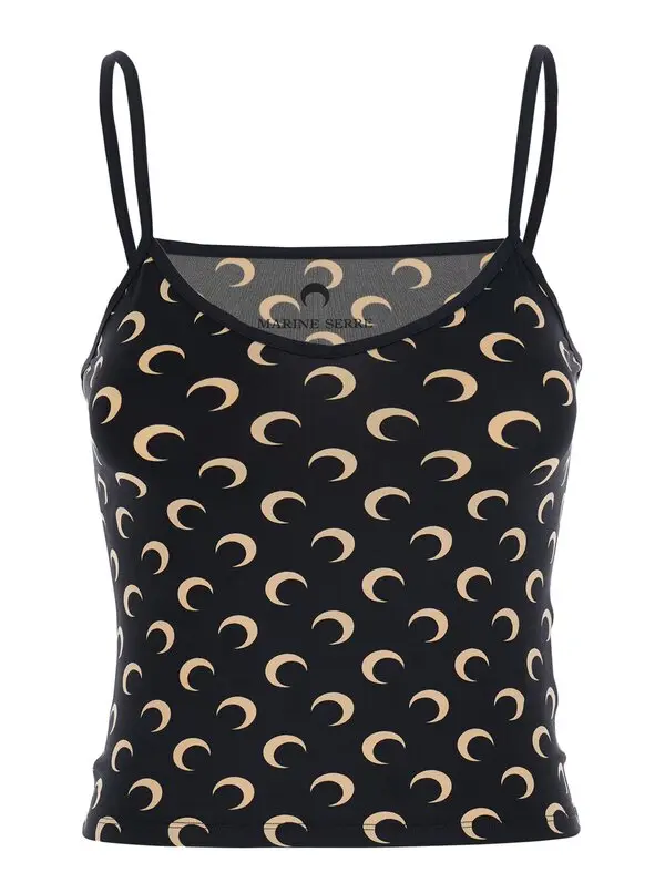 MARINE SERRE Moon Print Jersey Top