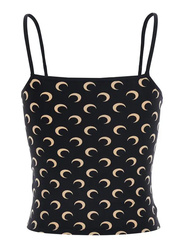 MARINE SERRE Moon Print Jersey Top
