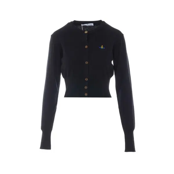 VIVIENNE WESTWOOD Bea Cropped Cardigan - Black