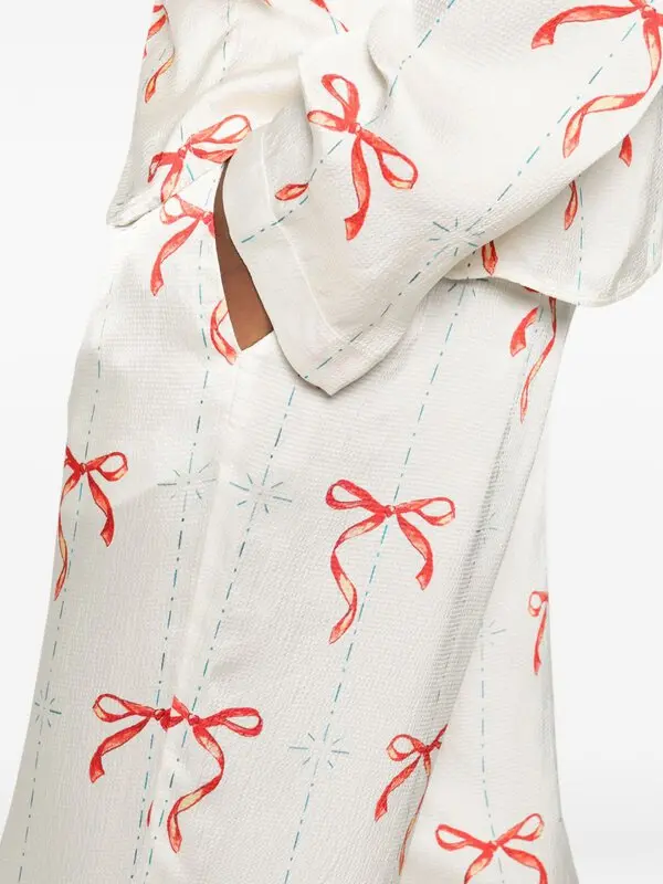FORTE_FORTE Printed Drawstring Trousers