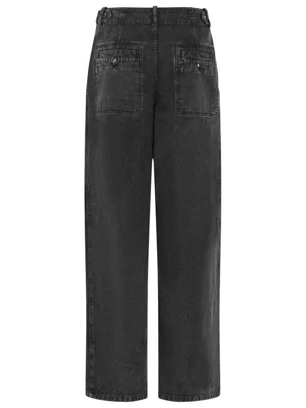 Isabel Marant Étoile Ireme Denim Workwear Pants - Black