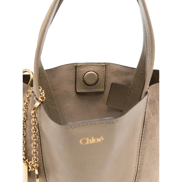 Chloé Mini Bag With Chain Detail - Cream