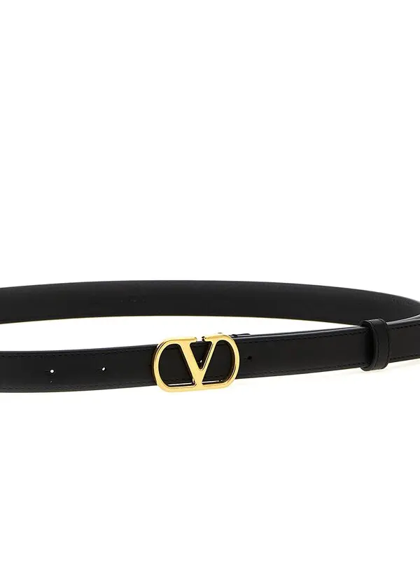 Valentino Garavani Vlogo Signature Belt - Black