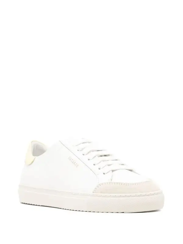 Axel Arigato Clean 90 Leather Sneakers With Animal Print Tongue