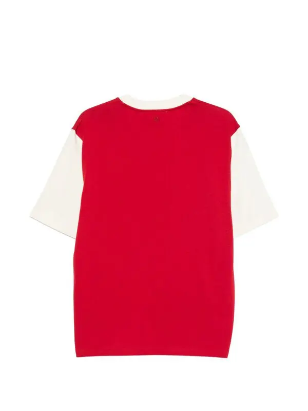 AMI Paris Logo Cotton T-shirt - Multicolor
