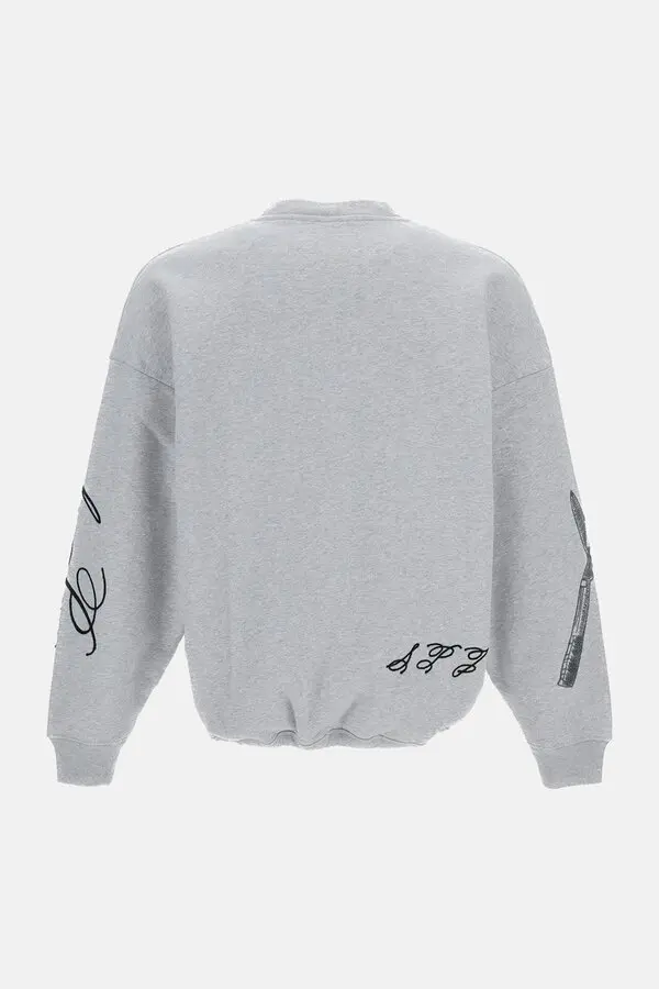 Jacquemus Le Sweatshirt Ane Embroidered Crewneck Sweatshirt