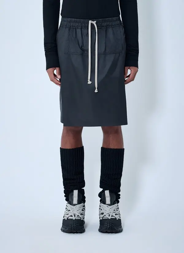 Moncler Drawstring Midi Kilt Shorts - Black