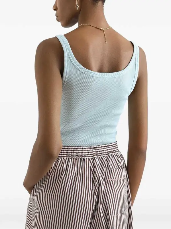 Dolce & Gabbana Ribbed Tank Top - Blue