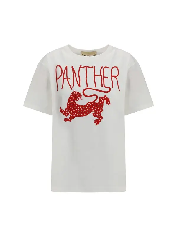 Valentino Garavani Printed Cotton T-shirt - White