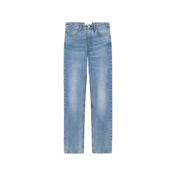 AMI Paris Denim Regular Straight-leg Jeans - Blue