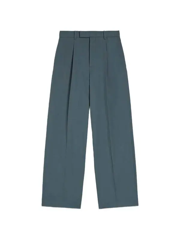 JIL SANDER Cotton Trousers - Blue