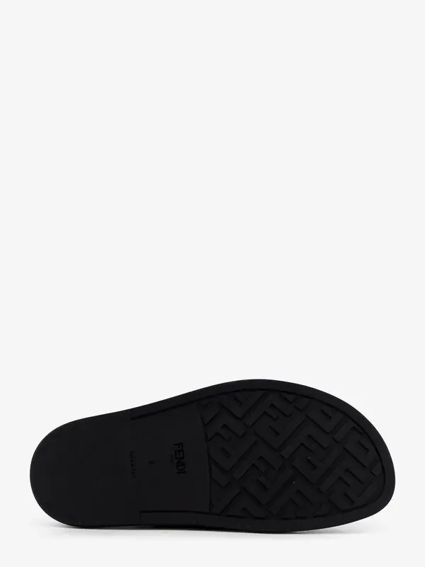 Fendi Ff Jacquard Fabric Feel Sandals With Buckles - Multicolor