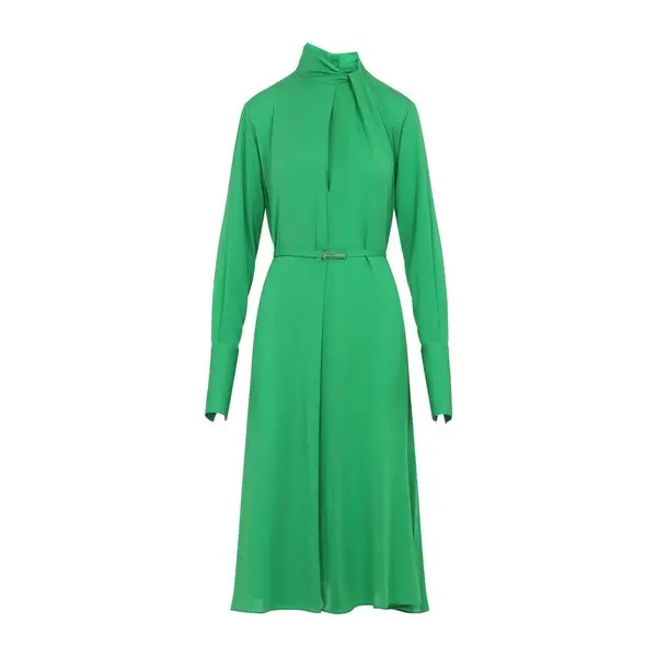 TOM FORD Washed Silk Midi Dress - Green