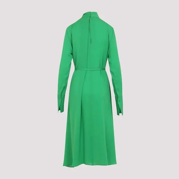 TOM FORD Washed Silk Midi Dress - Green