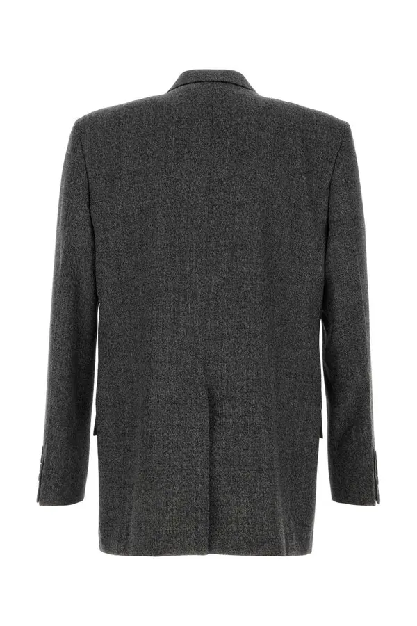 Gucci Melange Charcoal Wool Blazer