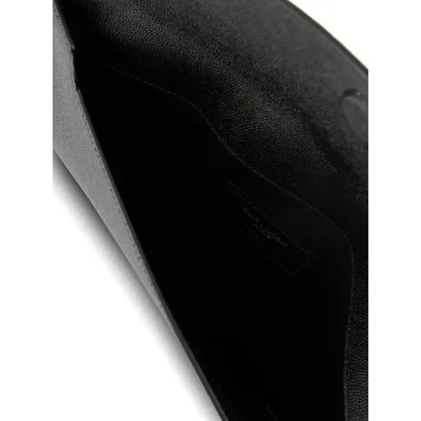 Saint Laurent Leather Matelassé Clutch Bag