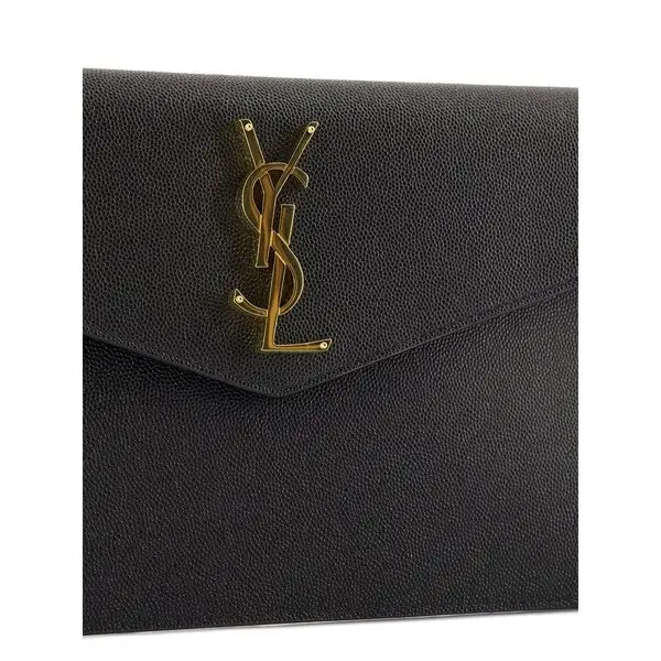 Saint Laurent Leather Matelassé Clutch Bag
