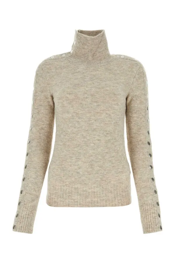 Isabel Marant Étoile Melange Sand Nylon Blend Malo Sweater - Brown