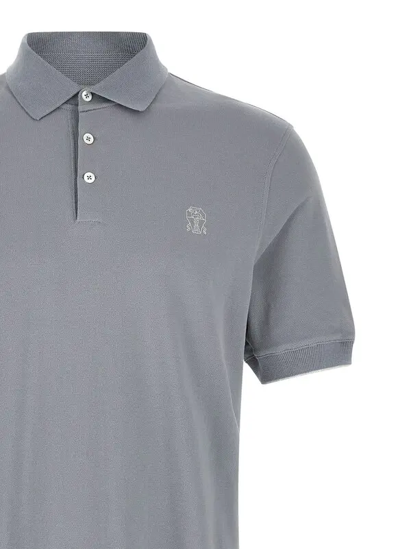 Brunello Cucinelli Piquet Polo Shirt