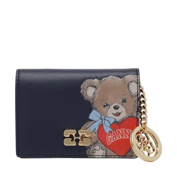 GANNI Joy Bear Cards Holder - Blue