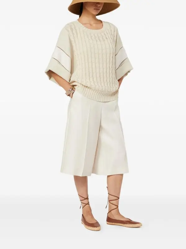 Max Mara Linen Tailored Trousers - Multicolor