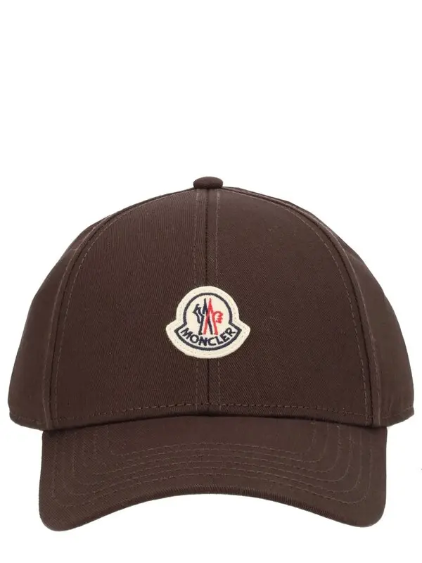Moncler Baseball Cap With Logo - Brown
