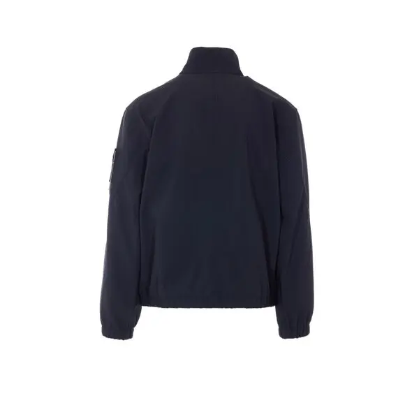 Stone Island Soft Shell-r Zip-up Jacket - Black