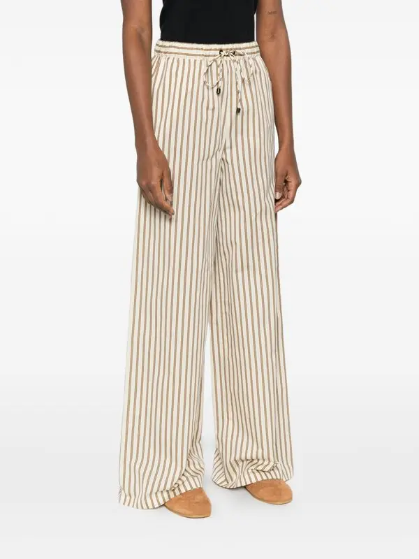 Max Mara Striped Wide-leg Trousers - Multicolor