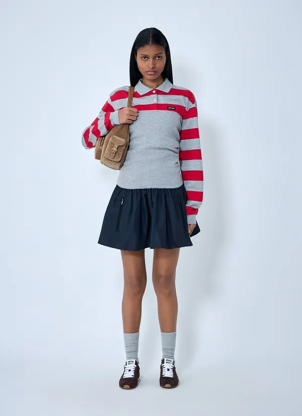 Miu Miu Gathered Mini Skirt
