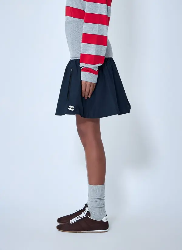 Miu Miu Gathered Mini Skirt
