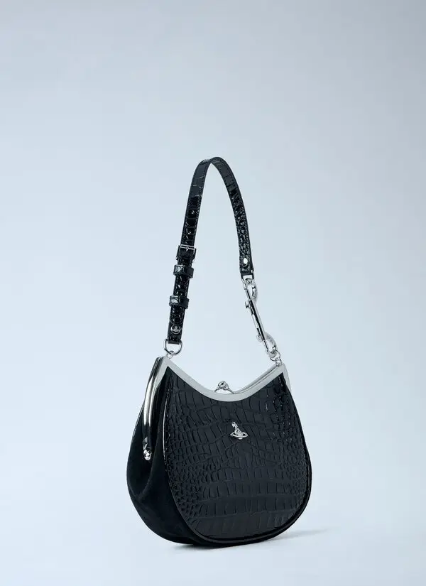 VIVIENNE WESTWOOD Charm Frame Shoulder Bag - Black