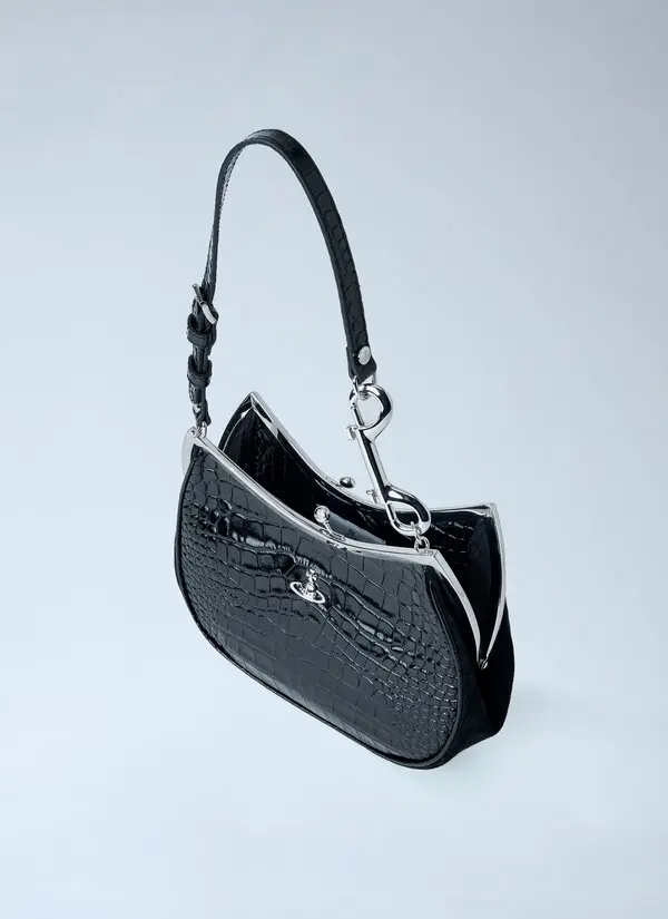 VIVIENNE WESTWOOD Charm Frame Shoulder Bag - Black