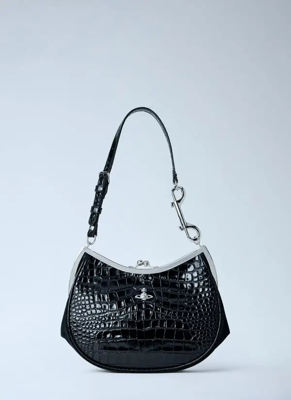 VIVIENNE WESTWOOD Charm Frame Shoulder Bag - Black