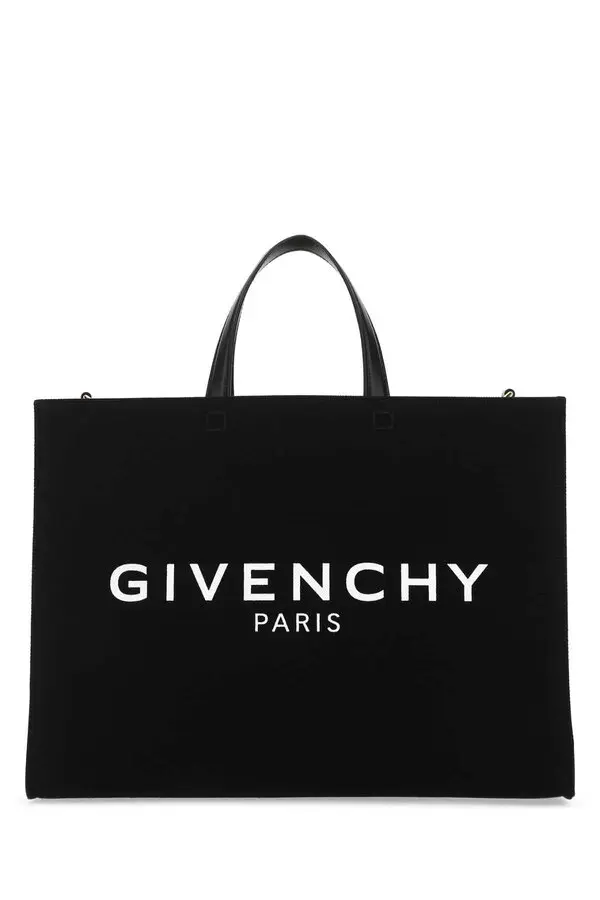 Givenchy Medium Canvas Shopping Bag - Black