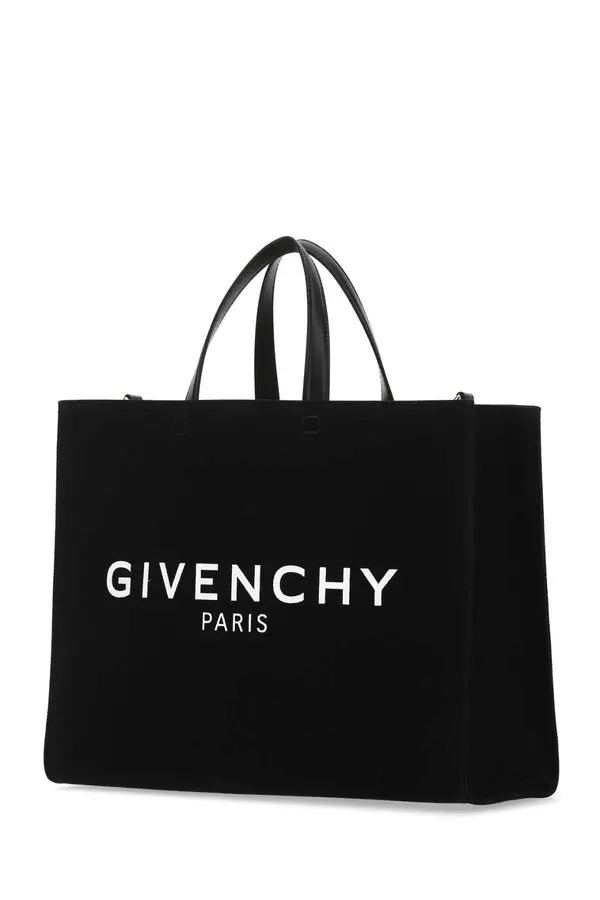 Givenchy Medium Canvas Shopping Bag - Black